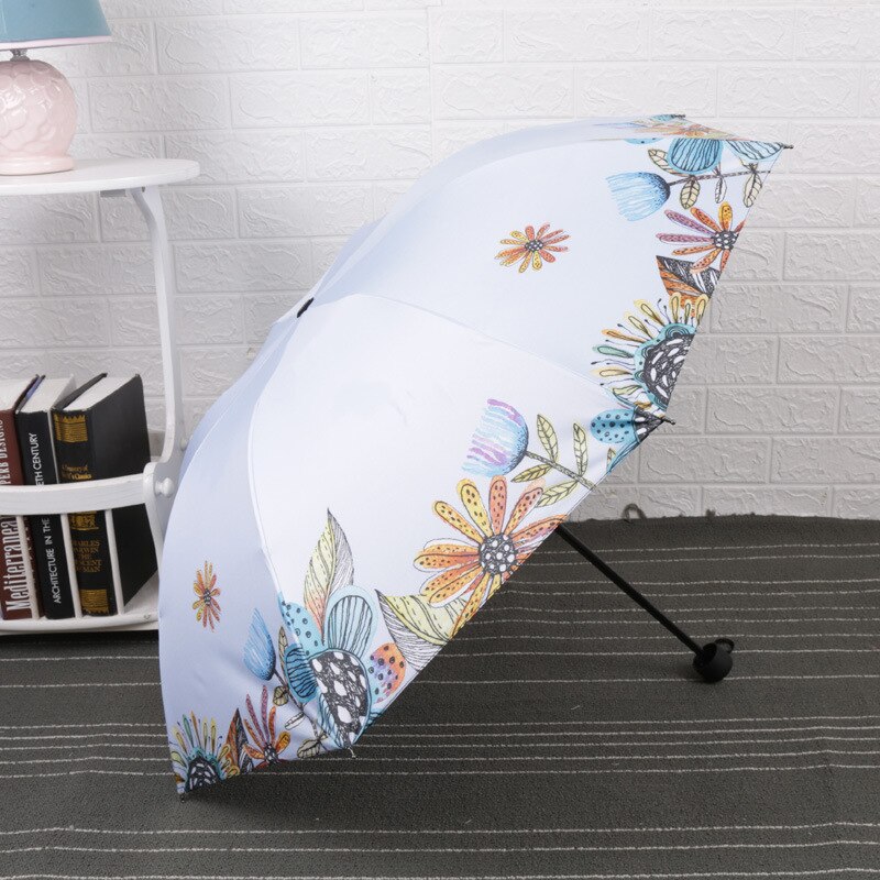 Vinyl Ultralight Parasol Tri-Fold Opvouwbare Prins... – Vicedeal