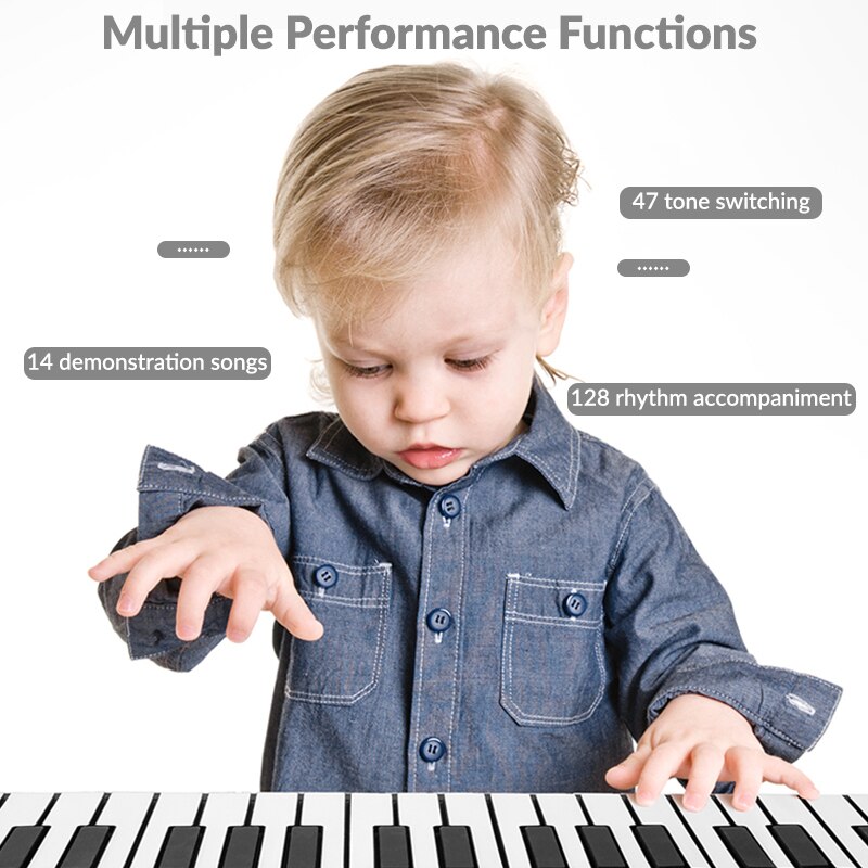 Beiens Baby Toys 49 Keys Digital Keyboard Roll Up ... – Grandado