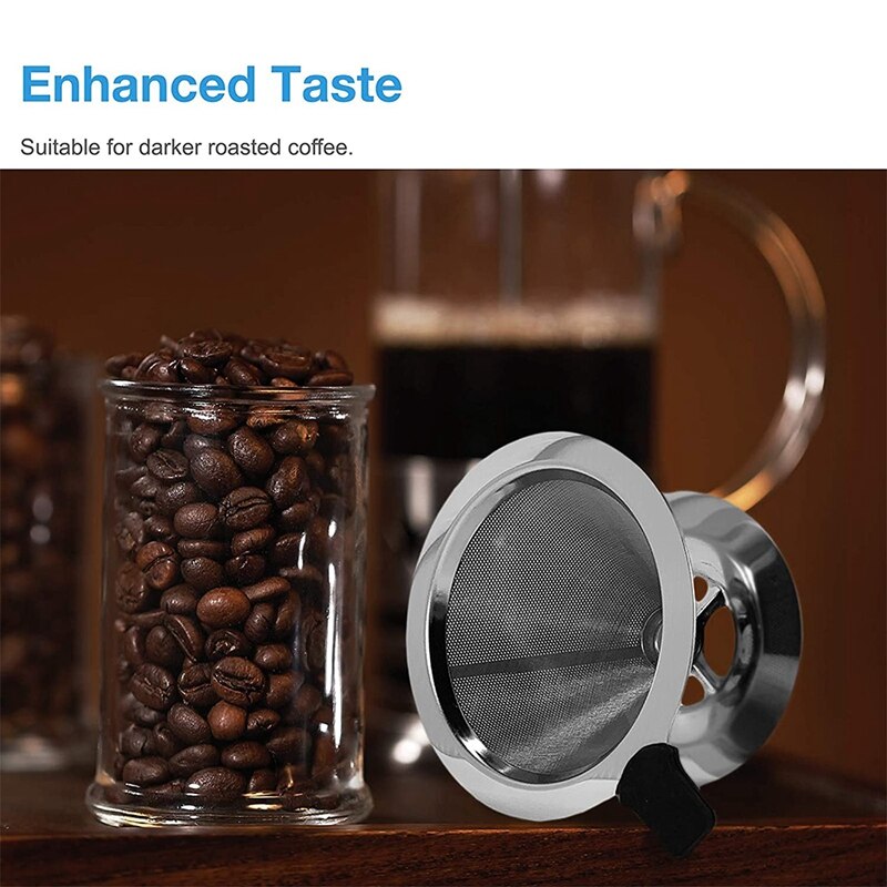 Stainless Steel Coffee Dripper Ultra Fine Mini Mes... – Grandado