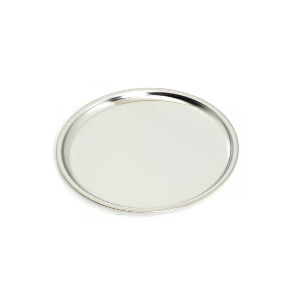 Stainless Steel Round Serving Plate Tray Tea Coffe... – Grandado