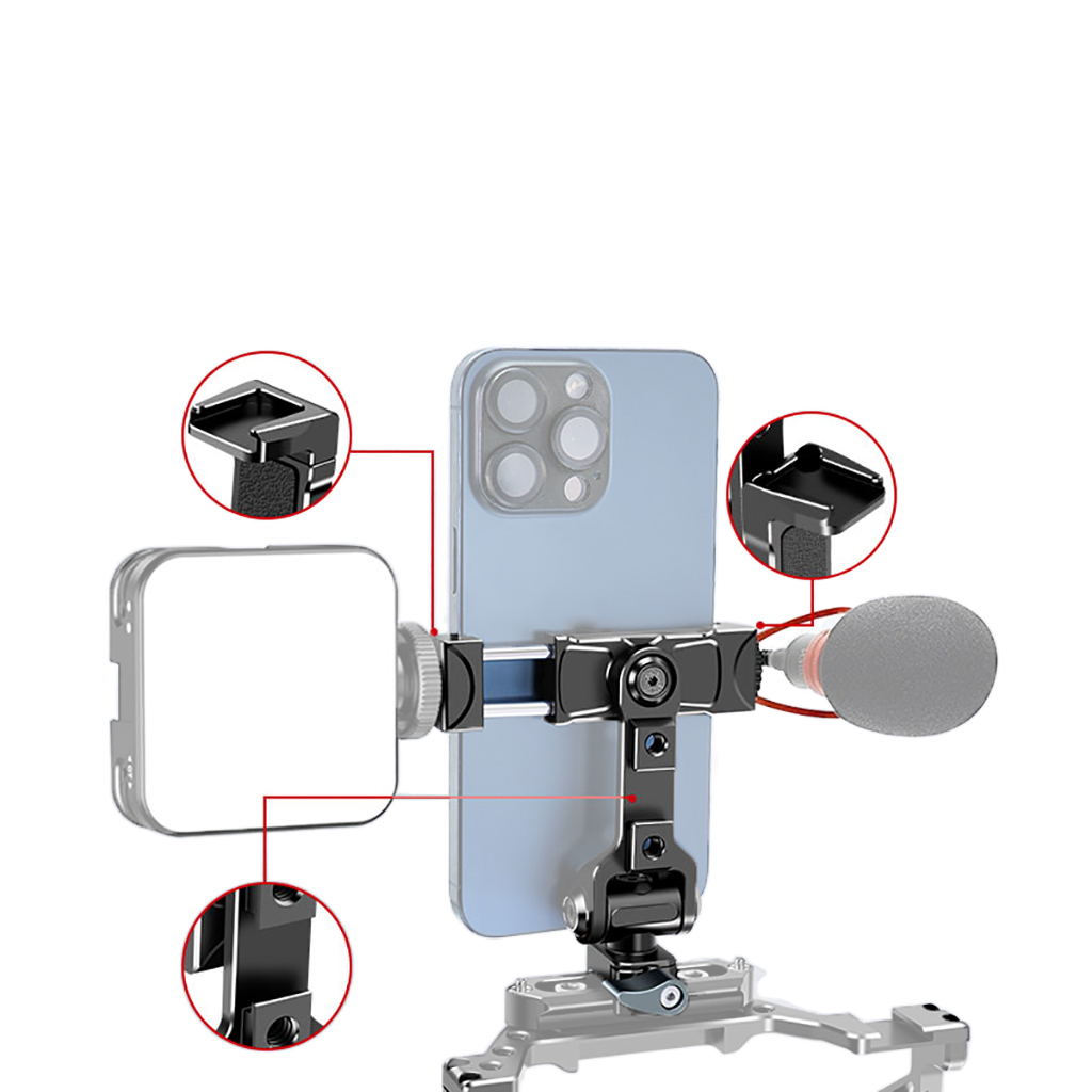 Phone Holder Clamp Cold Shoe /NATO Rail Mount Phon... – Grandado