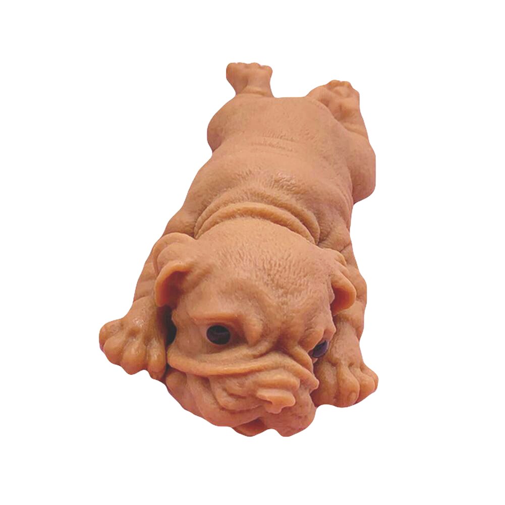 Soft Cute Realistic Silicone Bulldog Soft Animal S... – Grandado