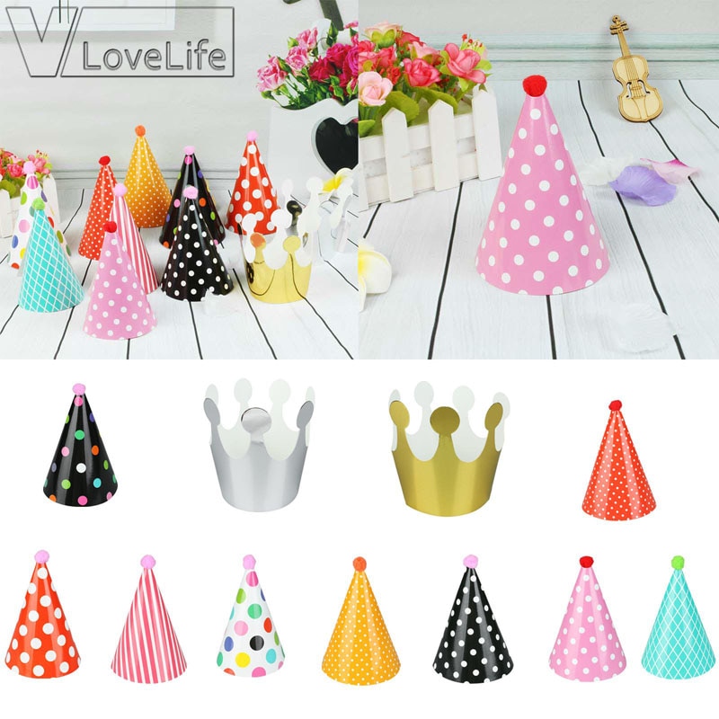 Birthday Party Hats and Crowns Fun Party Hats Set ... – Grandado