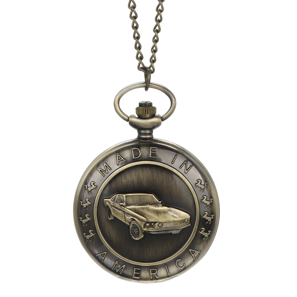 Digital Pocket Watch Vintage Roman Numerals Quartz... – Vicedeal