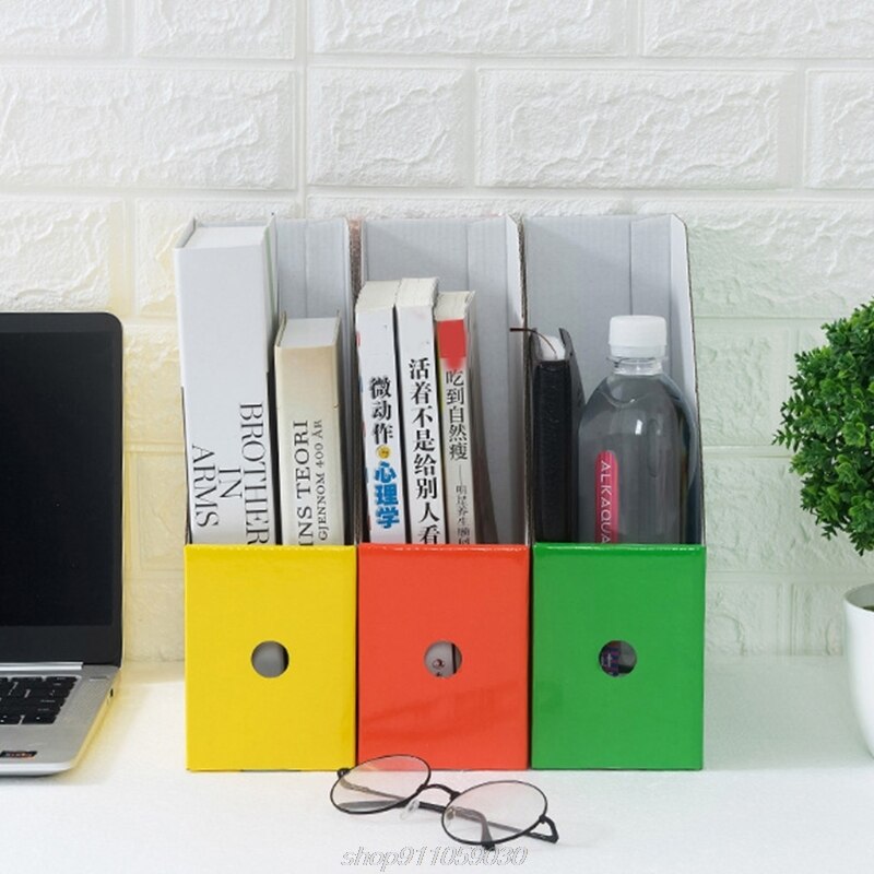 5pcs Paper Cardboard File Magazine Holder Colorful... – Grandado