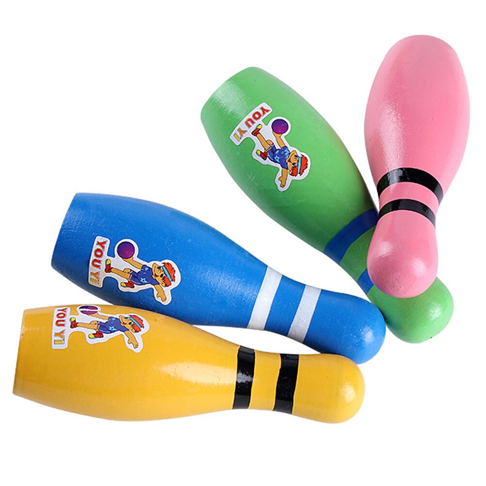 12 PCs Bowling Pins and Balls Big Size Safe Educat... – Vicedeal