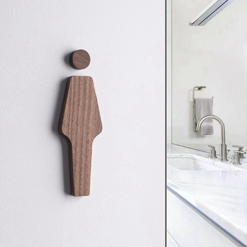 2PCS Toilet Identification WC Logos Toilet Door Me... – Grandado