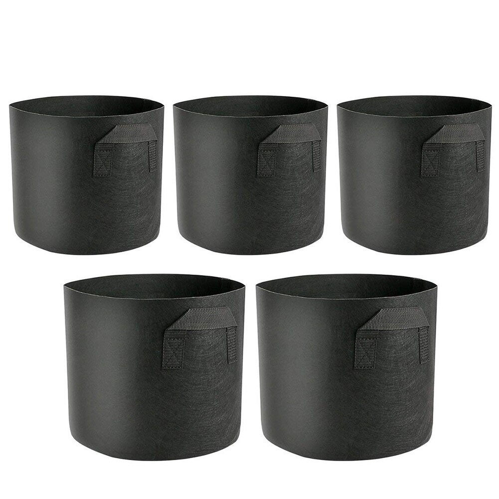 5pcs Grow Bags Plant Pouch Ventilated Reusable Rai... – Grandado