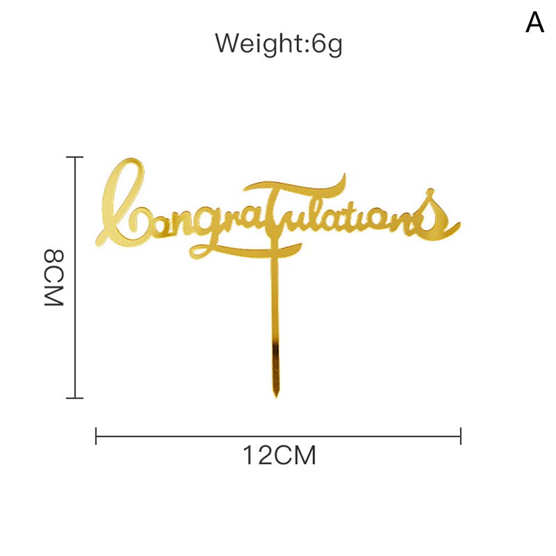 Gold Congratulations You Did It Grad Cake Topper G... – Grandado