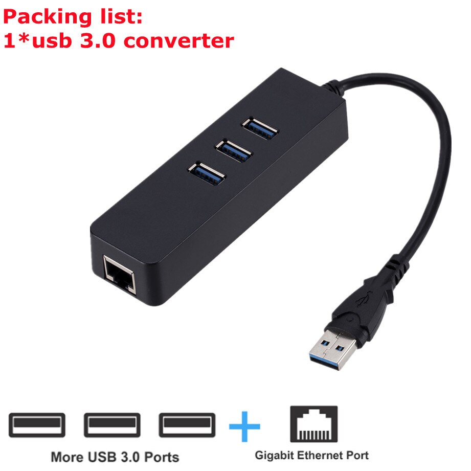 Usb Gigabit Ethernet Adapter 3 Poorten Usb 3.0 Hub... – Vicedeal