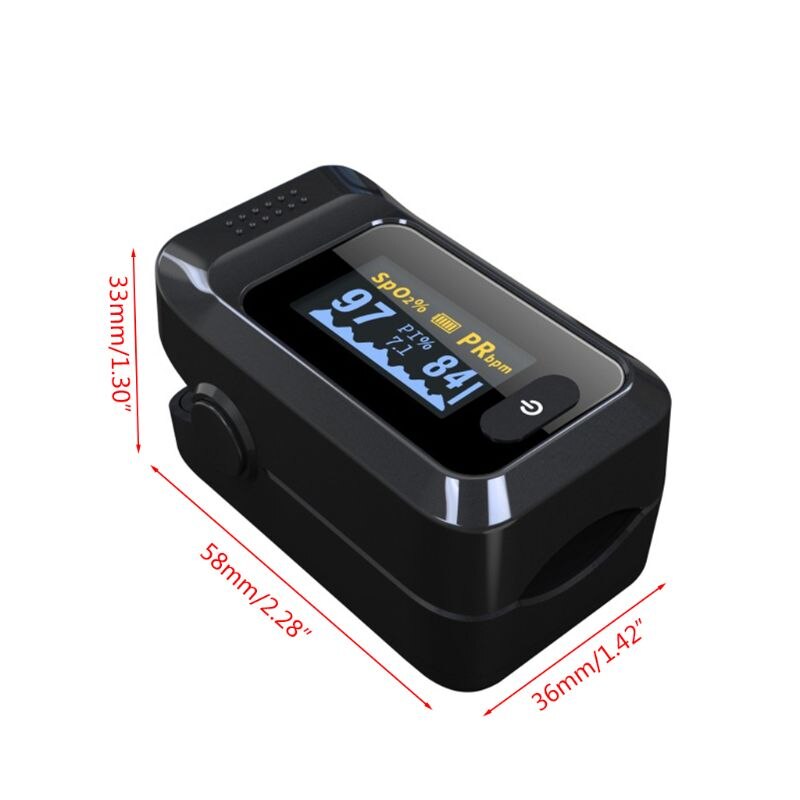 Pulse oximeter fingertips, large OLED display puls... – Grandado