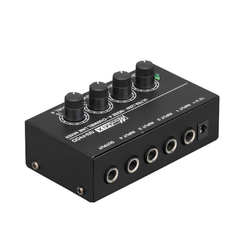 EU/UK/US 4 Kanalen Lijn Mono Audio Mixer Mini Draa... – Vicedeal