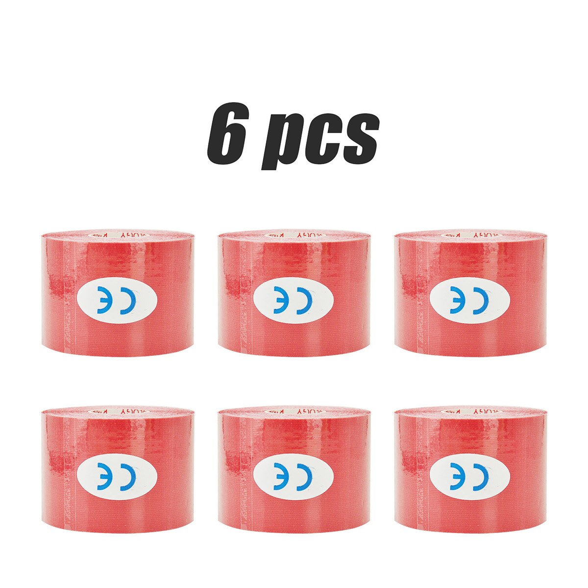 1/6/10 Pcs Red Muscle Bandage Sports Cotton Elasti... – Grandado