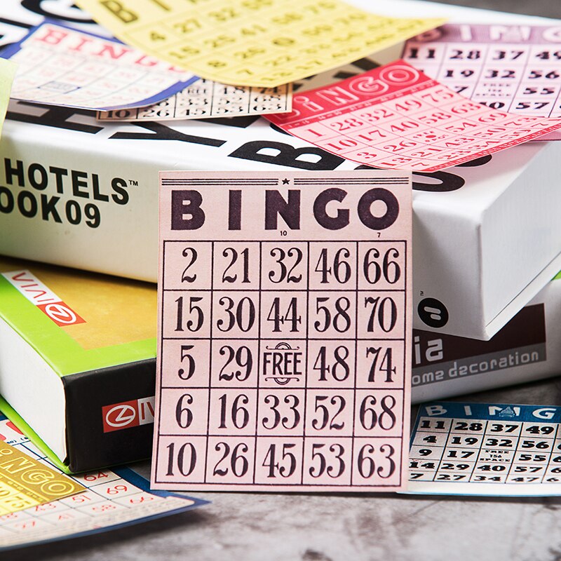 13Pcs/Lot Vintage Bingo Label Ticket Sticker DIY S... – Grandado