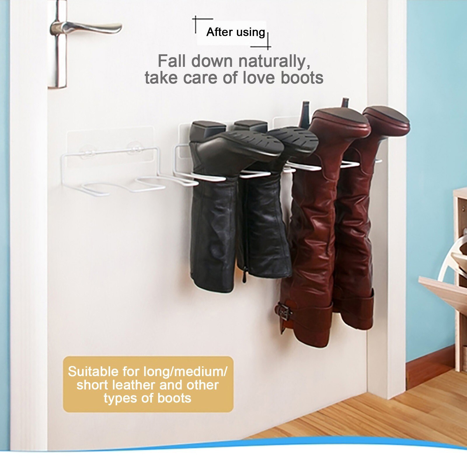 Winter Boots Shoe Rack Home Saving Space Metal Wal... – Grandado