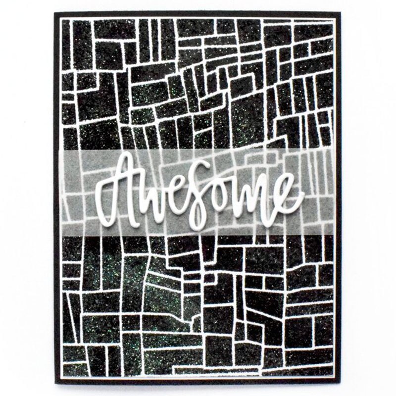 Flower Block Grid Plastic Stencil For DIY Scrapboo... – Grandado