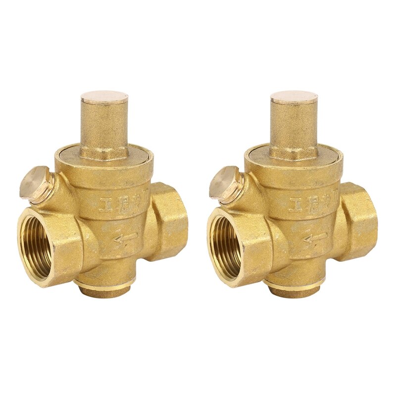 2X Dn20 3/4 Inch Adjustable Water Pressure Reducin... – Grandado