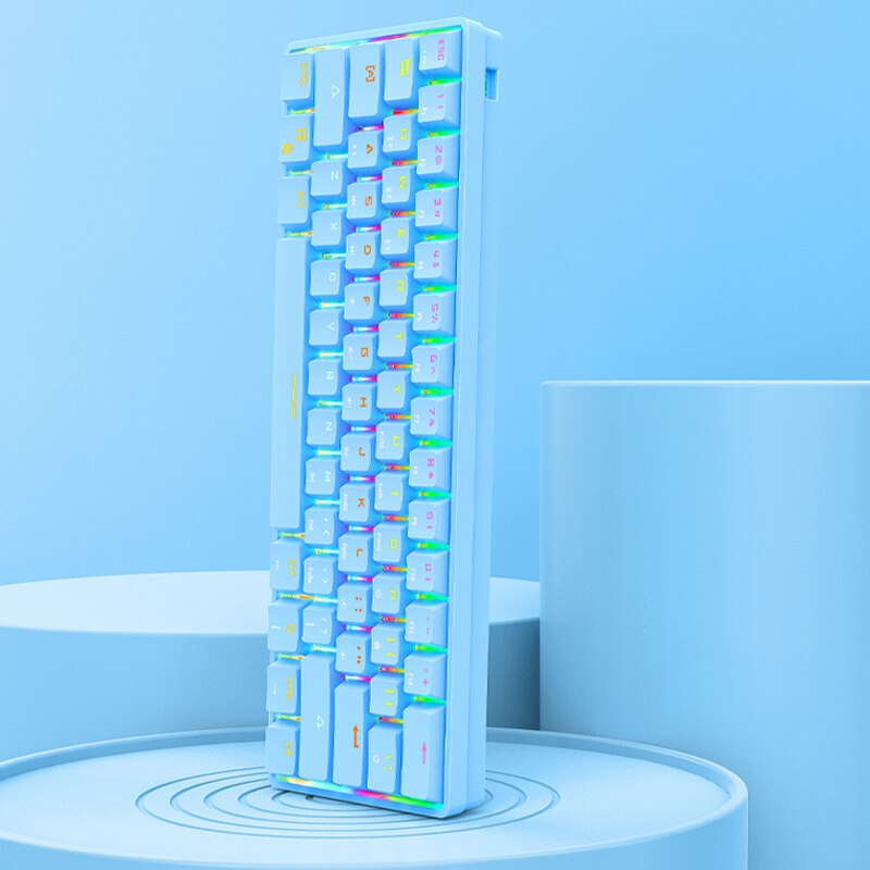 RGB Gaming Mechanical Keyboard Wired 61 Key Small ... – Grandado