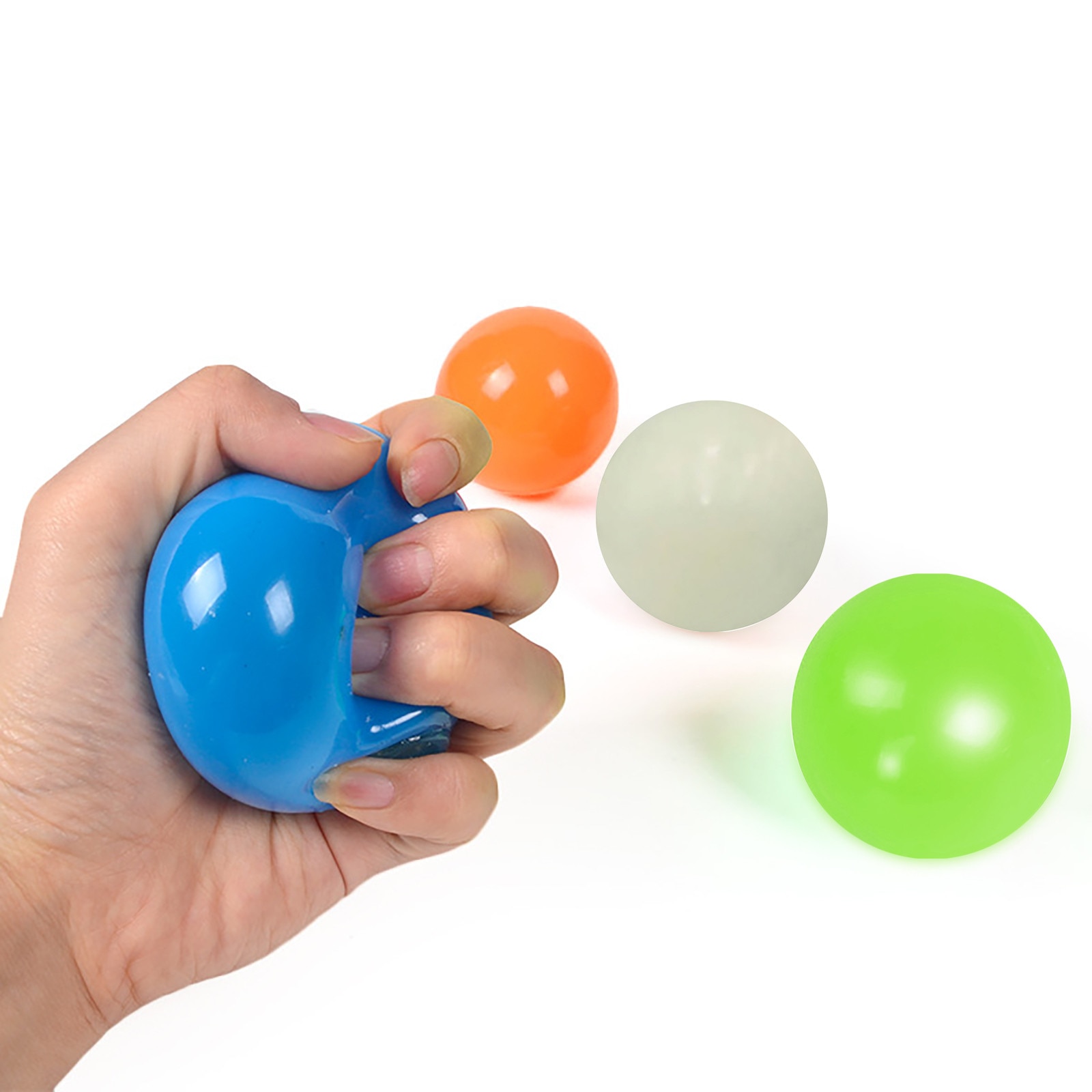 4 pcs Fluorescent Sticky Wall Ball Sticky Target B... – Grandado