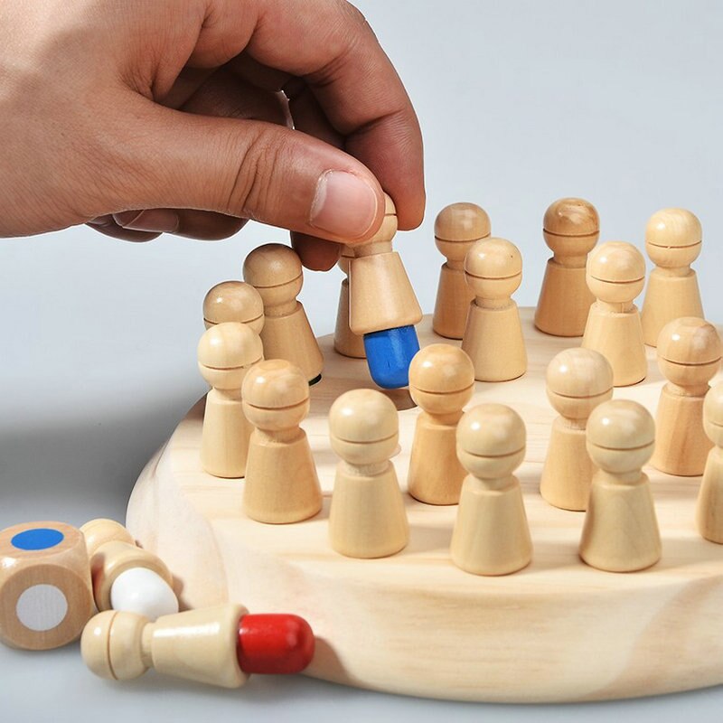 Kid Wooden Memory Match Stick Chess Game Education... – Grandado