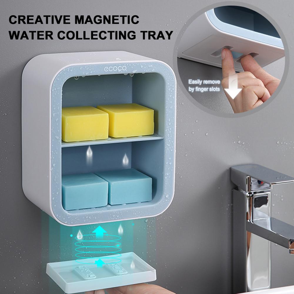 Draagbare Zeep Gerechten Douche Case Houder Wandmo... – Grandado