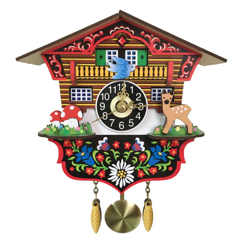 3D Cartoon Cuckoo Wooden Hanging Swing Wall Clock ... – Grandado