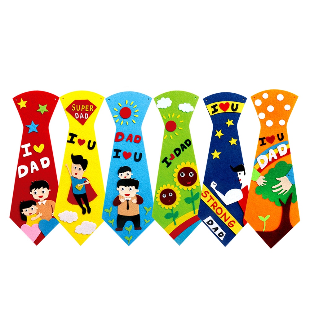 Crafts DIY Ties Kindergarten Children Kids Handmad... – Grandado