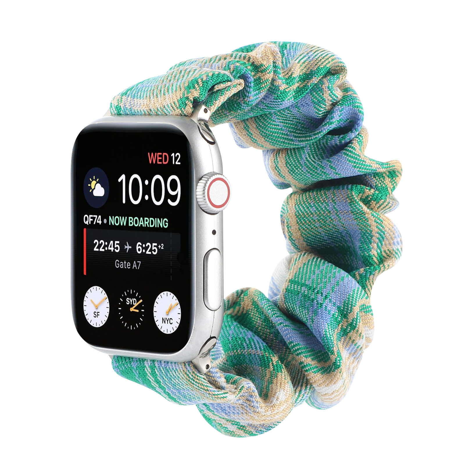 Strap for Apple watch bracelet Check color scrunch... – Grandado
