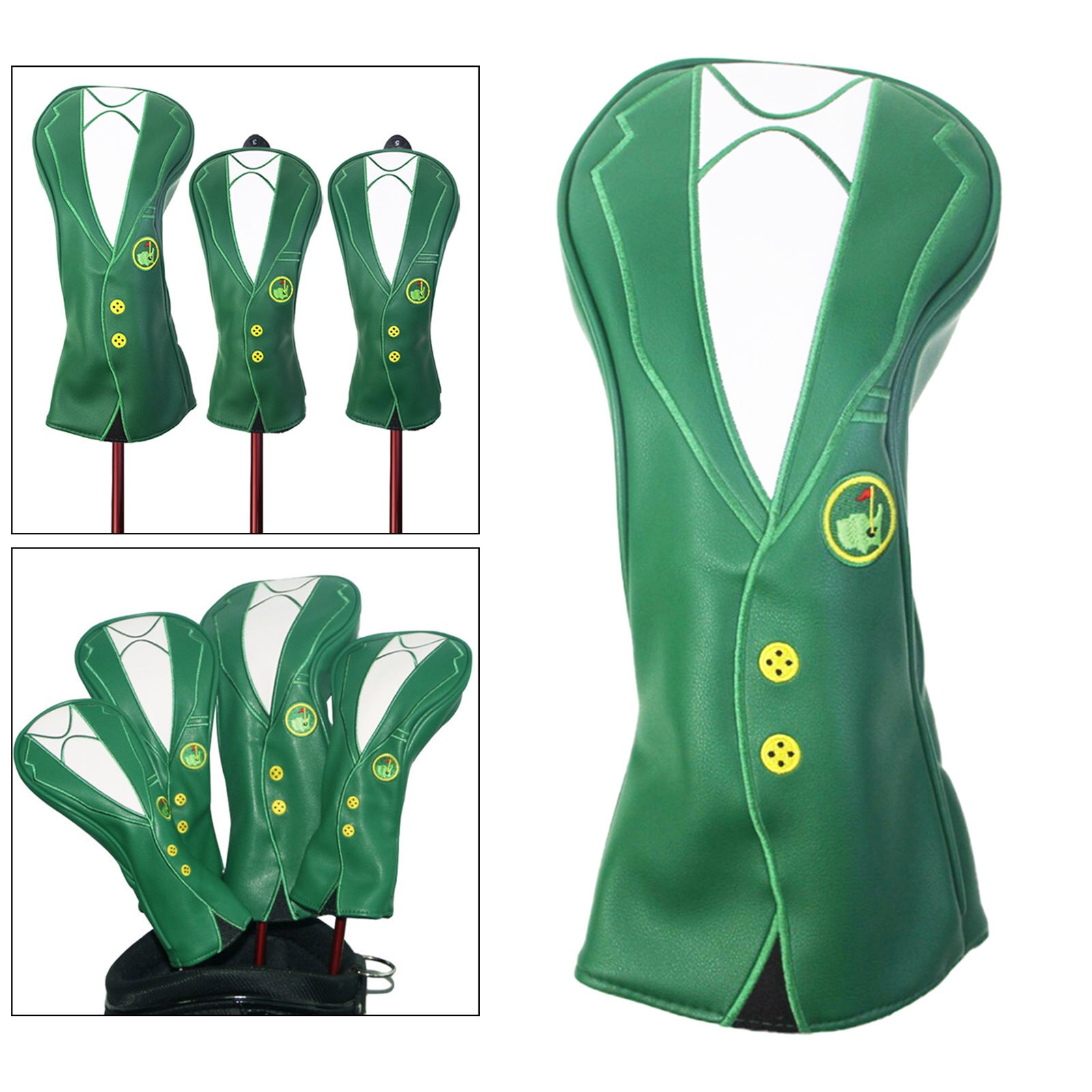 Waterproof Golf Wood Headcover Drivers Covers Gree... – Grandado