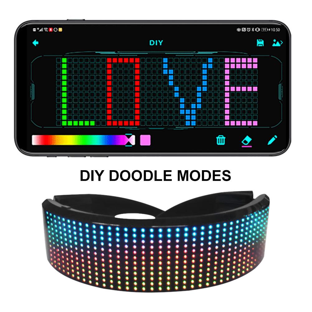 Magic Bluetooth gafas de Led APP Escudo de Control... – Grandado