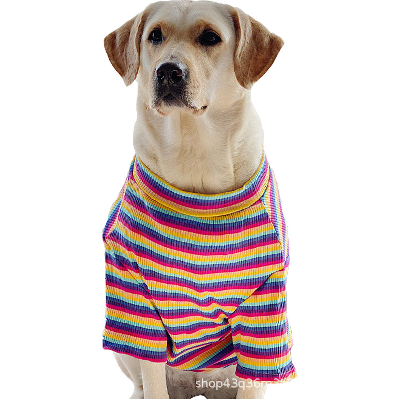 Dog rainbow clothes large dog Labrador golden retr... – Grandado
