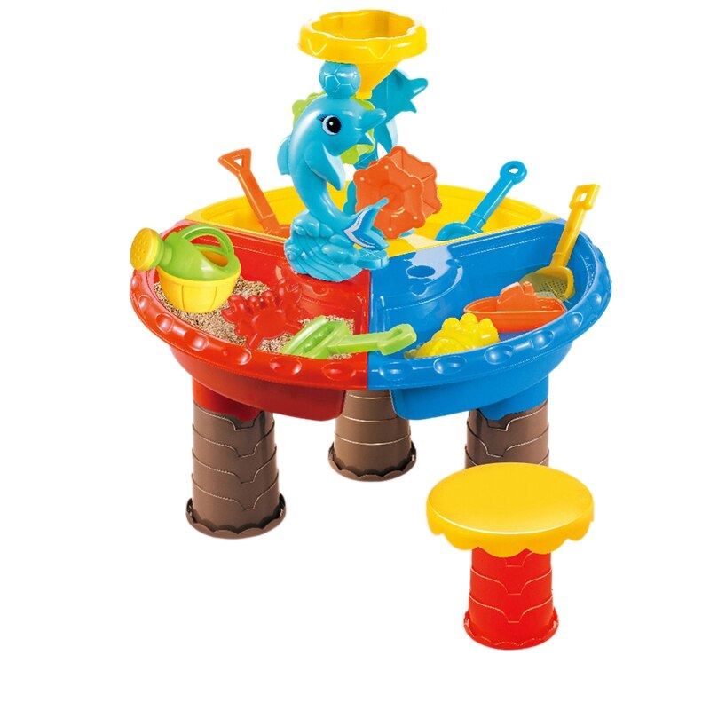 Kids Sand Pit Set Sand & Water Table for Toddl... – Grandado