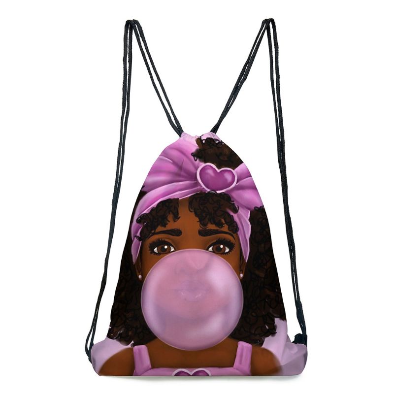 HUMERPAUL Cute African Girl Drawstring Gym Bag Sch... – Vicedeal
