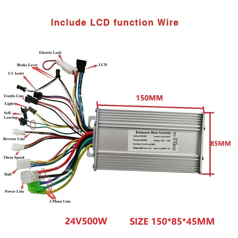 24 V/36 V/48 V 500W MOFSET Bürstenlosen Controller... – Grandado