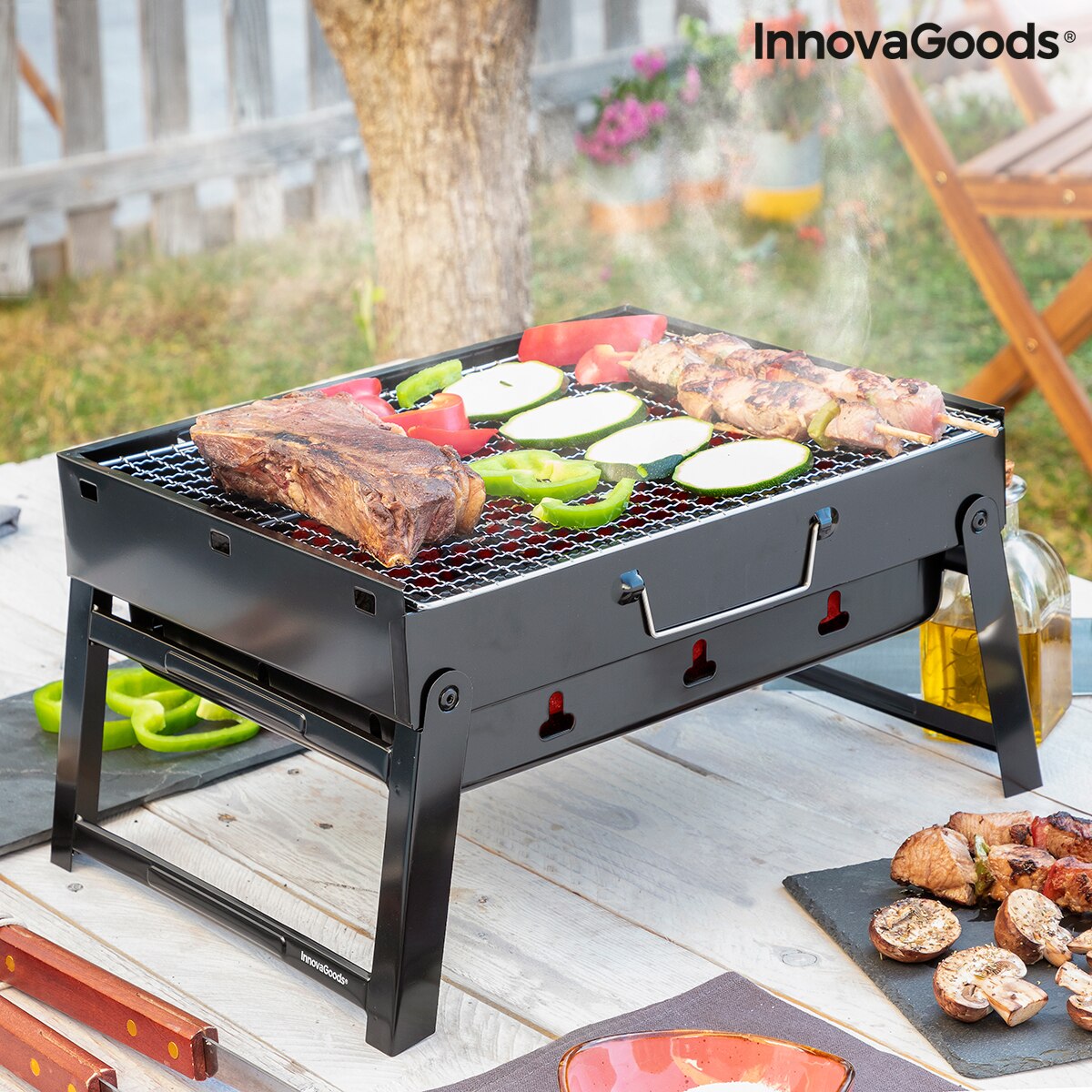 Barbacoa Plegable Portátil para Carbón BearBQ Inno... – Grandado