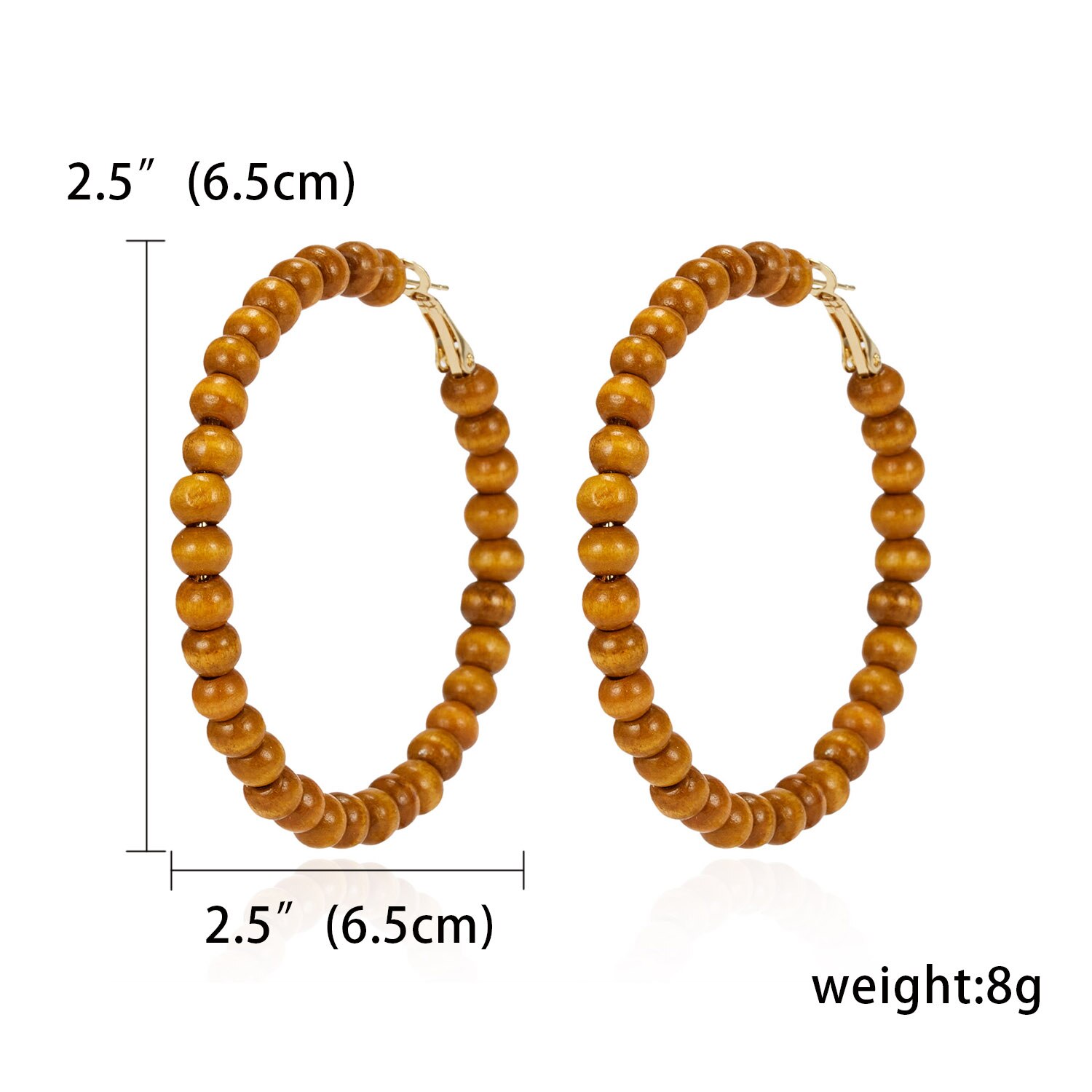 6 Styles Ethnic Geometric Big Wooden Earrings For ... – Grandado