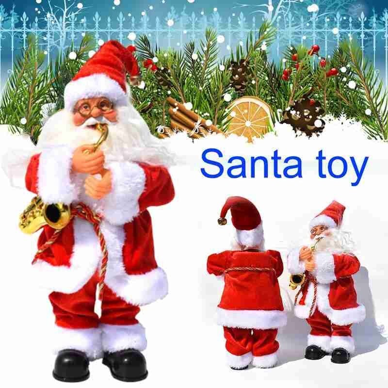 1 Set Lively Santa Claus Toy Electric Inverted Str... – Grandado