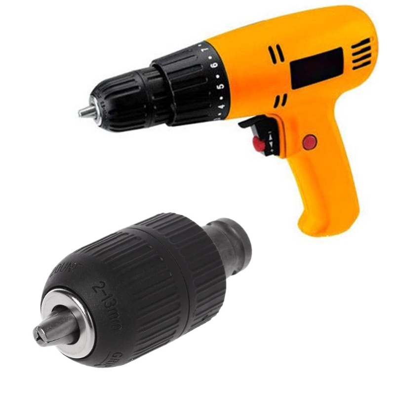 2-13mm Self Locking Keyless Drill Chuck Clip 1/2''... – Grandado