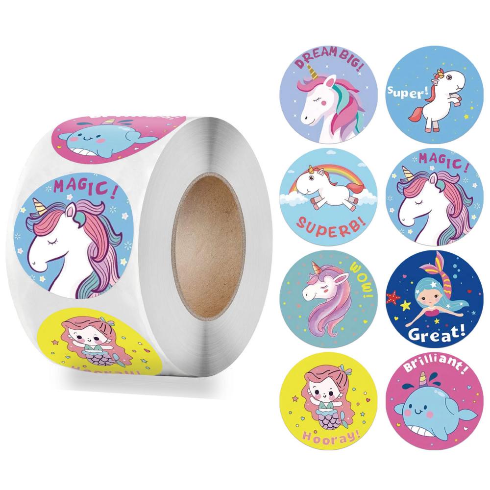 Unicorn Animal Children Reward Stickers Encouragem... – Grandado