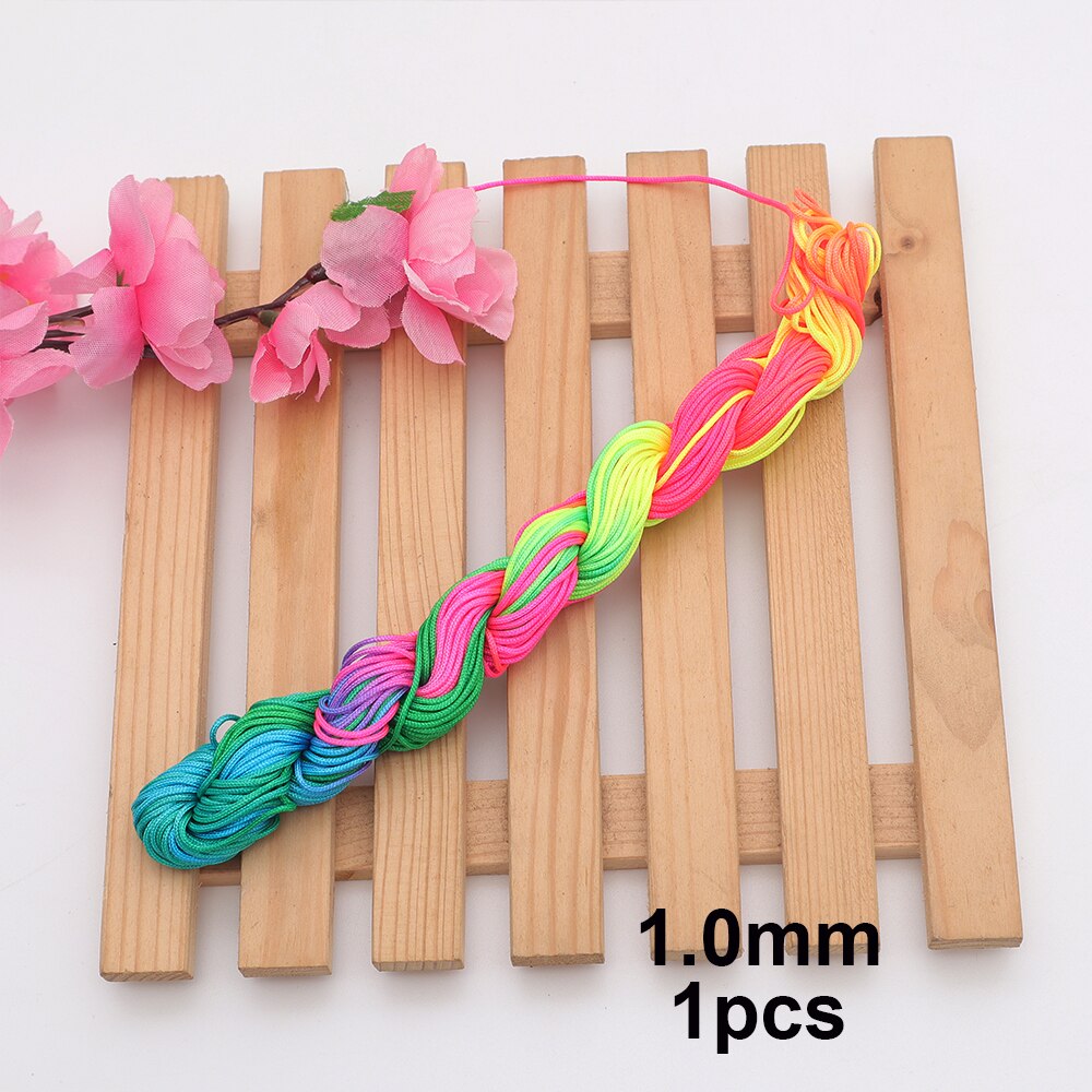 Macrame Nylon Cord Kumihimo Rainbow Diy Handmade B... – Grandado