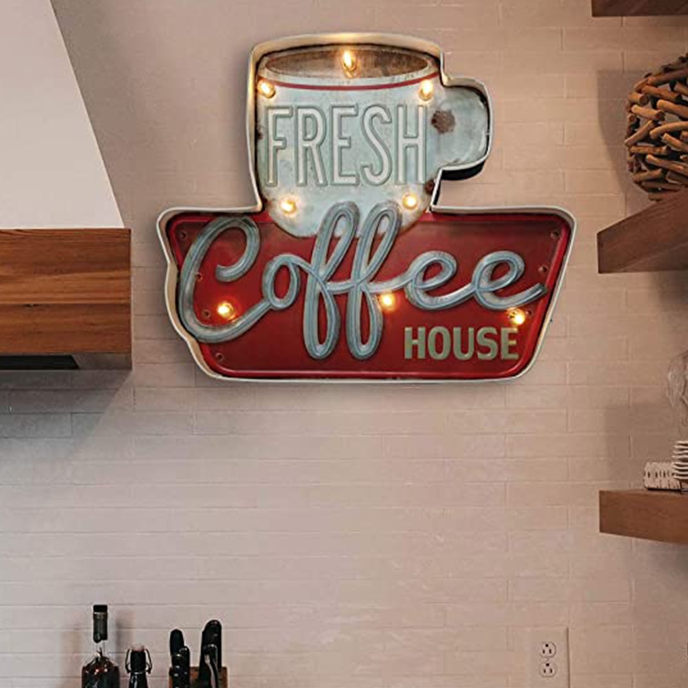 Vintage Wall Decoration Handmade Light Up Home Mar... – Vicedeal