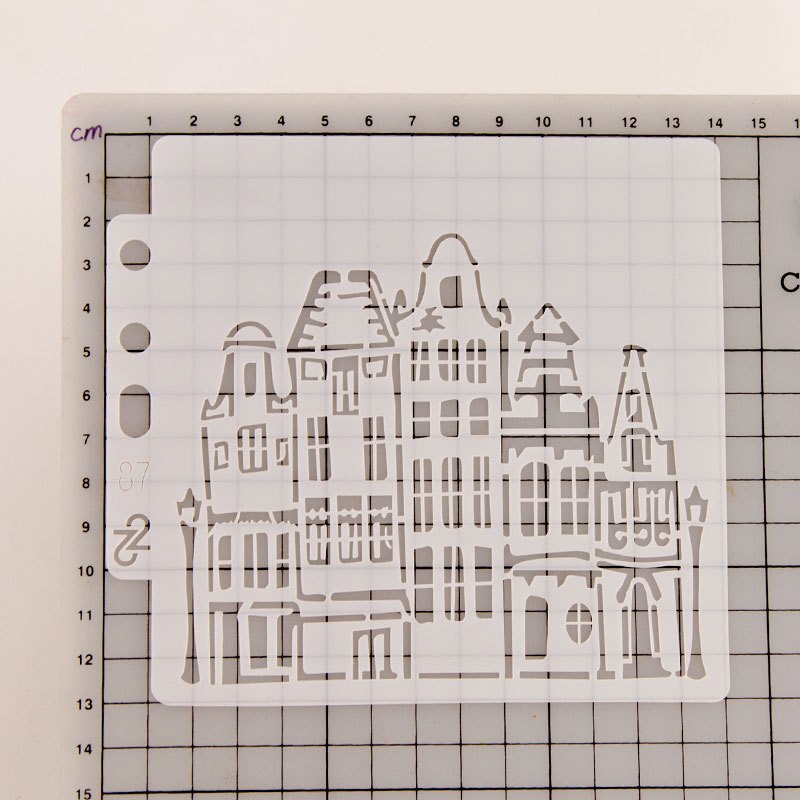 13cm 5.1" House Building Street DIY Layering Stenc... – Vicedeal