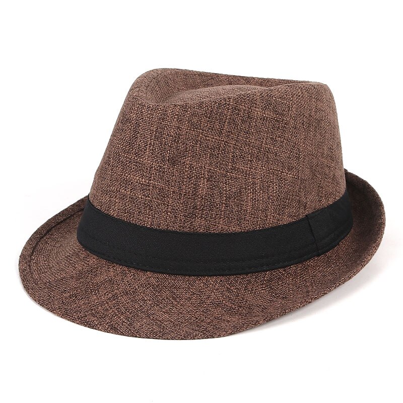 Autumn Fedora Hat Men Winter Casual Short Brim cha... – Grandado