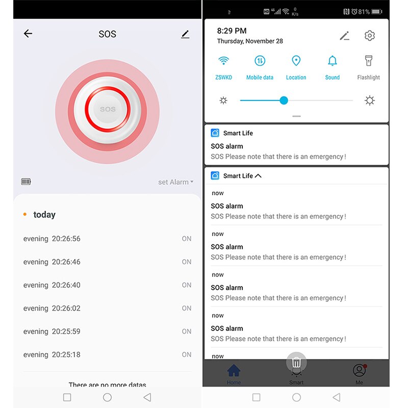 WiFi SOS Button Elderly Alarm Emergency /Pregnant ... – Grandado