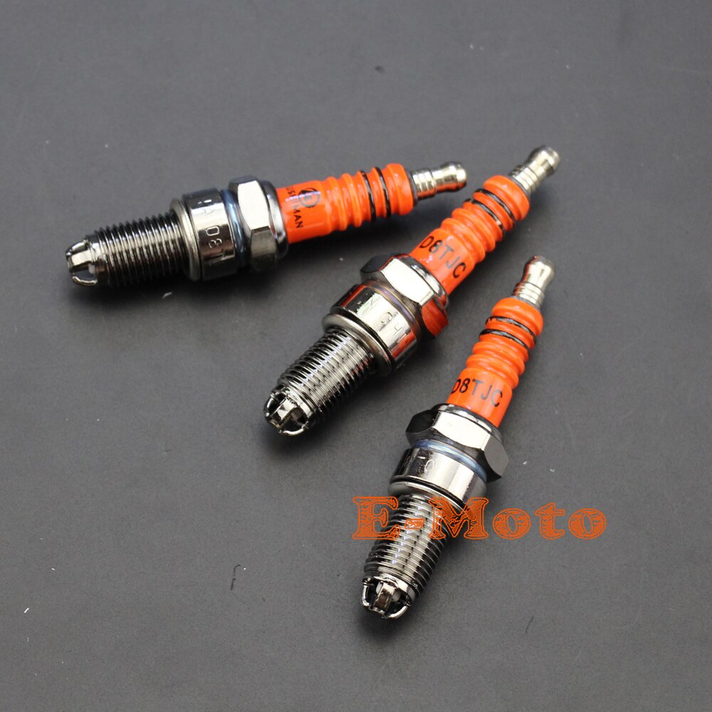 3x Spark Plug D8TC D8TJC 3 Electrode CG 125 150 20... – Grandado