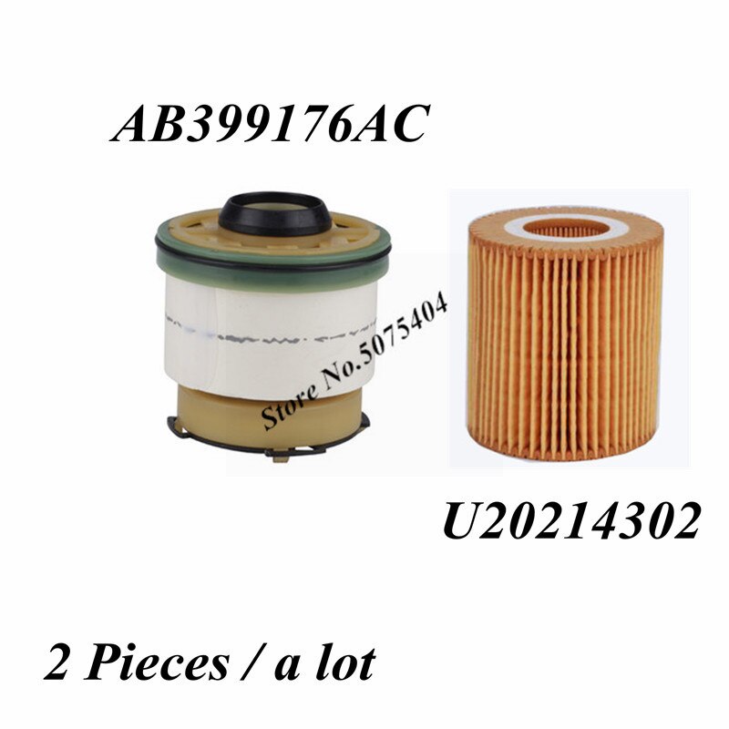 2 Pcs Fuel Filter AB399176AC and Oil Filter U20214... – Grandado