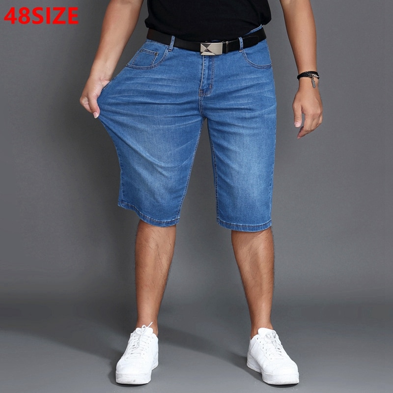 Summer thin section large size denim shorts Male s... – Grandado