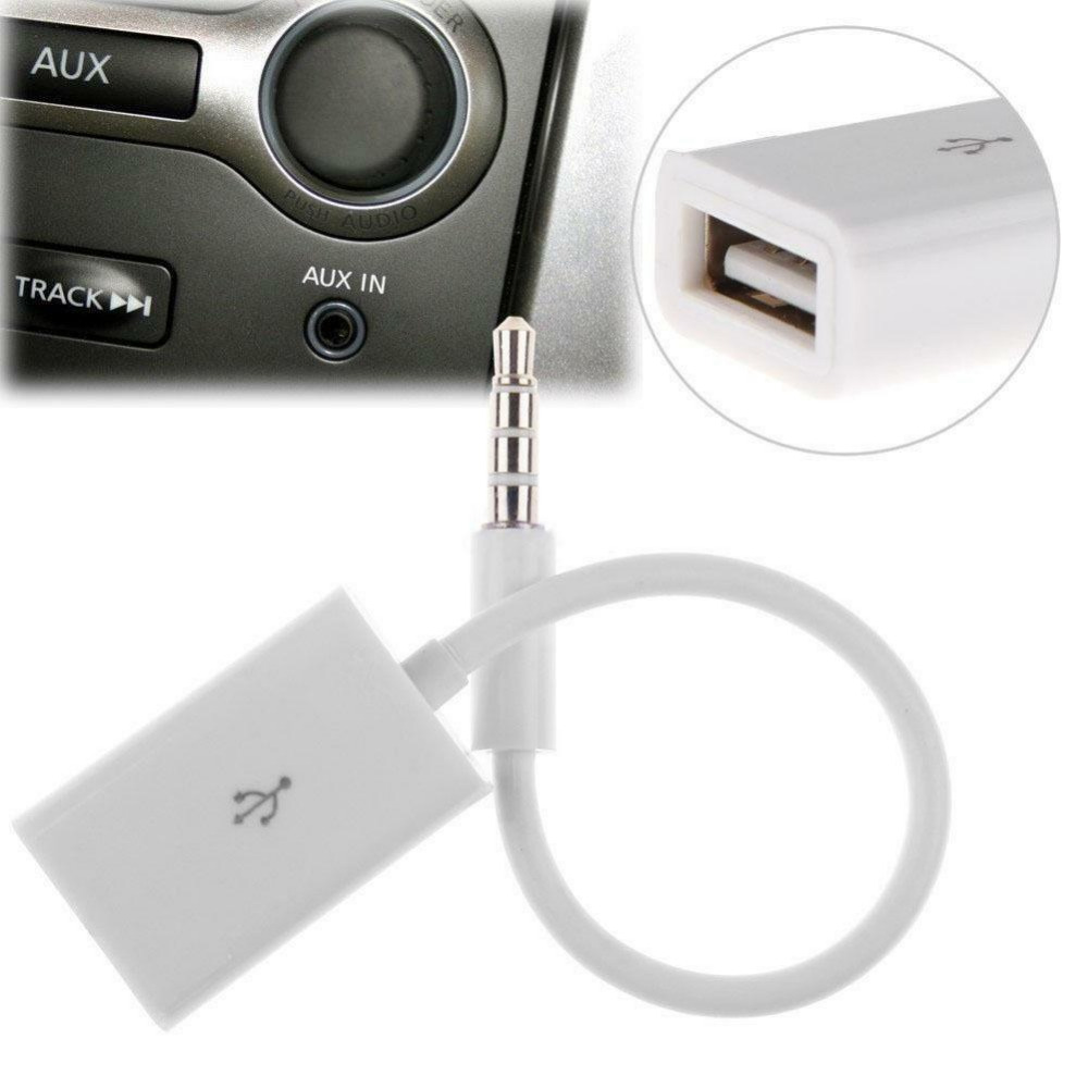 3.5mm Male AUX Audio Plug Jack To USB 2.0 Female C... – Grandado
