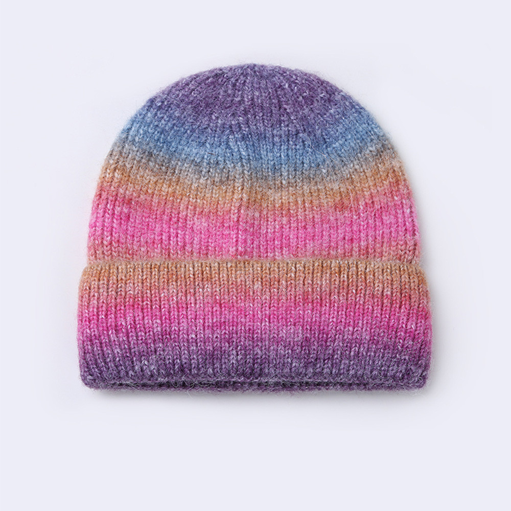 Winter Print Wool Knit Fisherman Beanie Women Casu... – Grandado