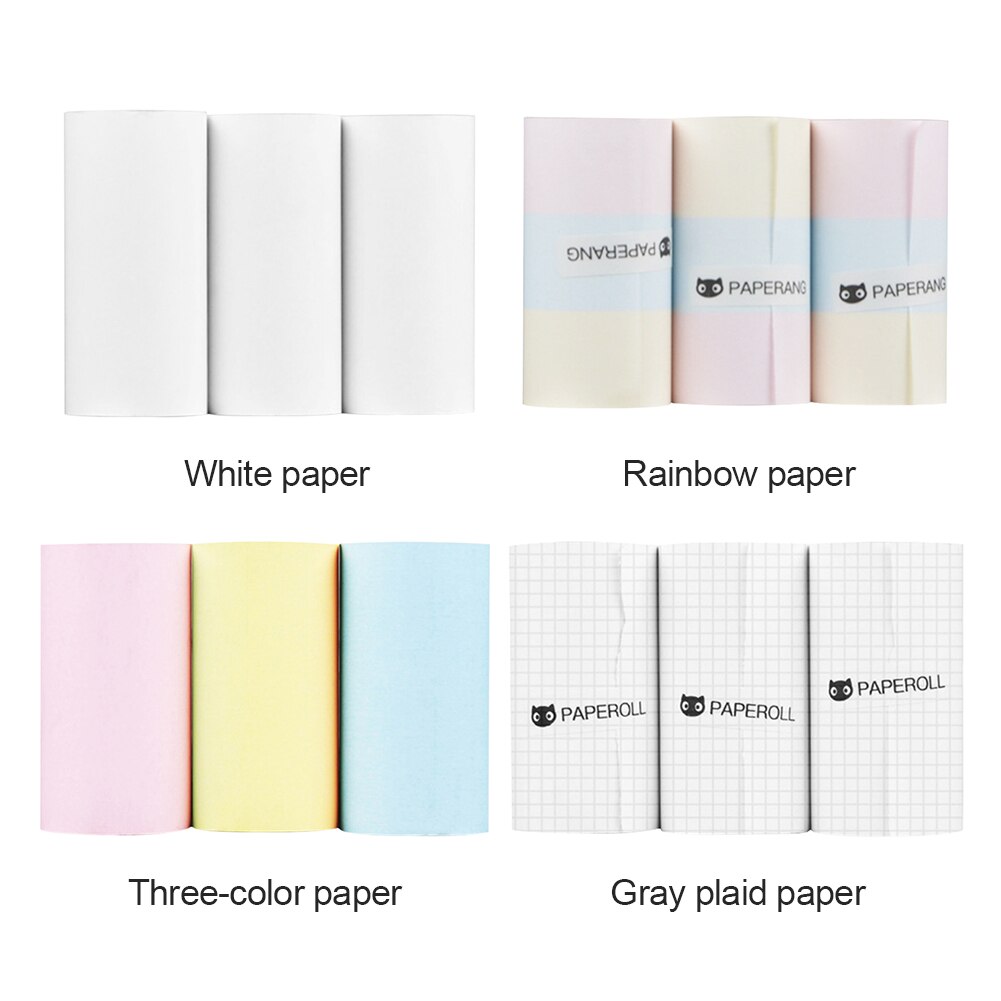 3 Rolls Thermal Paper 57 x 30 mm Printer White Sti... – Grandado
